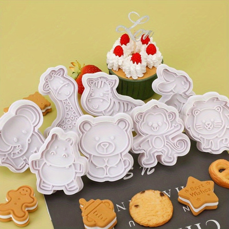 Cartoon Cookie Plunger Giraffe Monkey Bunny Cookie - Temu United