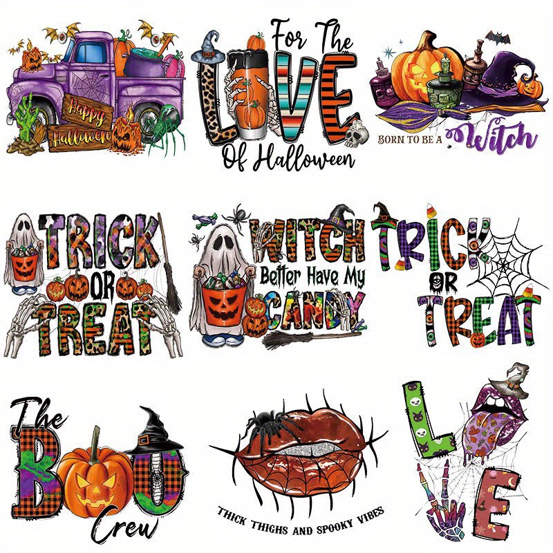 Halloween Iron Heat Transfer Stickers Goth Iron Patches - Temu United ...