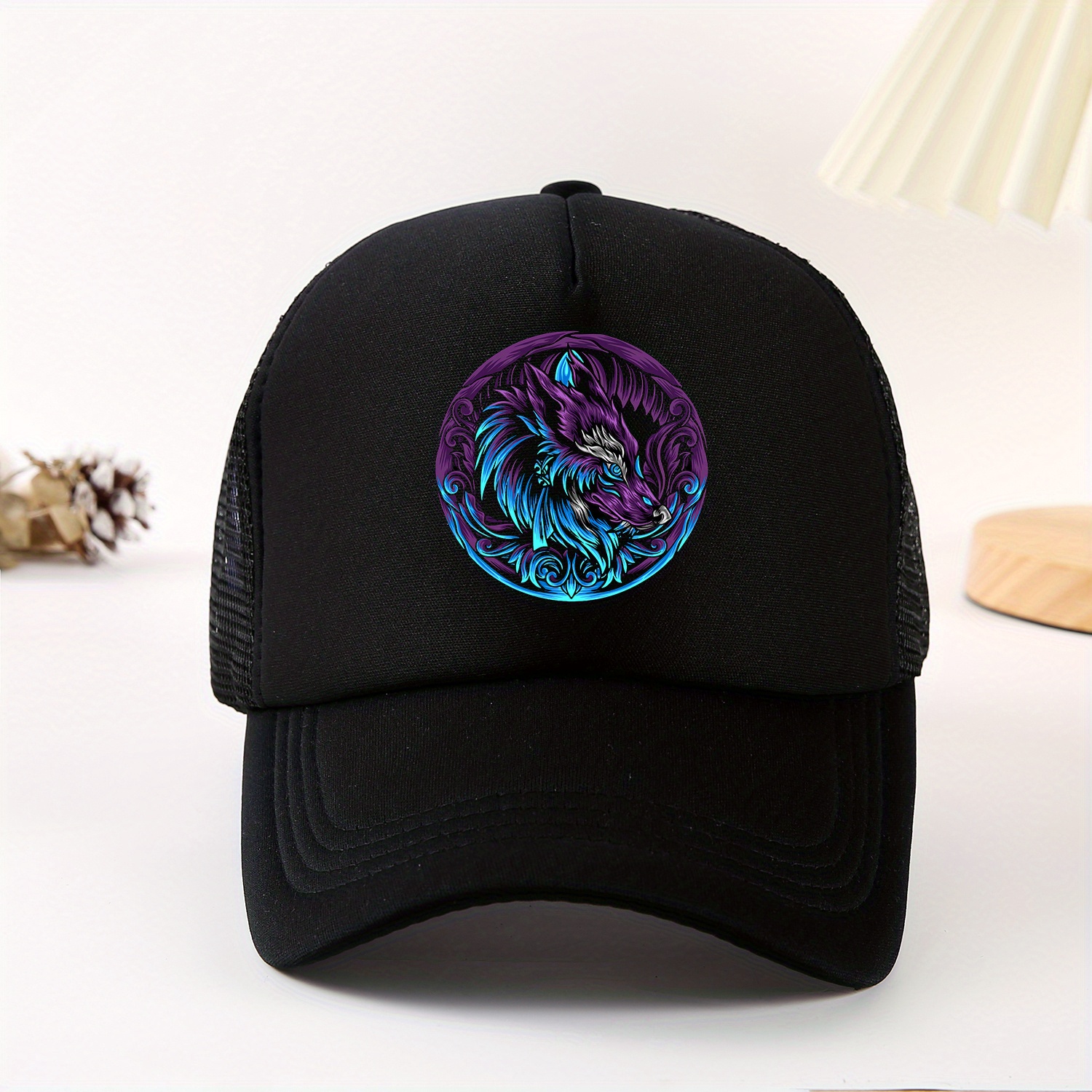 Printed Baseball Trendy Breathable Mesh - Temu