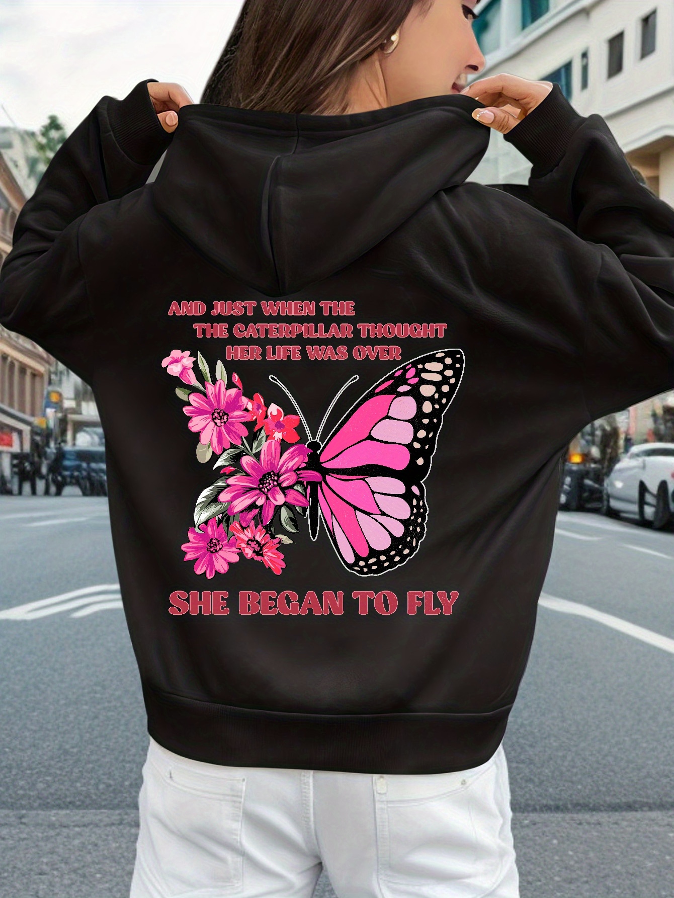 plus size casual sweatshirt women's plus slogan - Temu South Africa