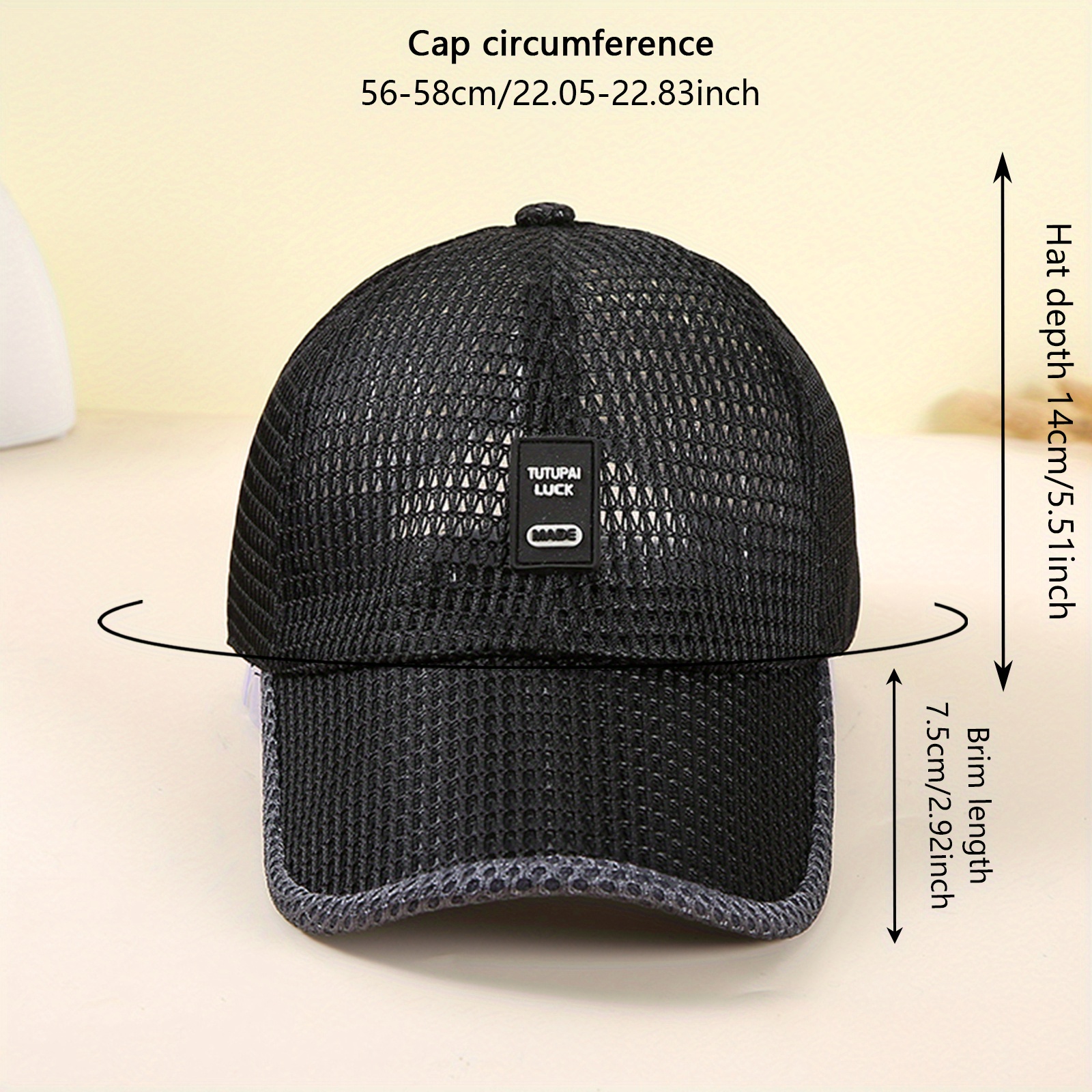 Unisex Breathable Mesh Baseball Cap Lightweight Quick Drying - Temu ...