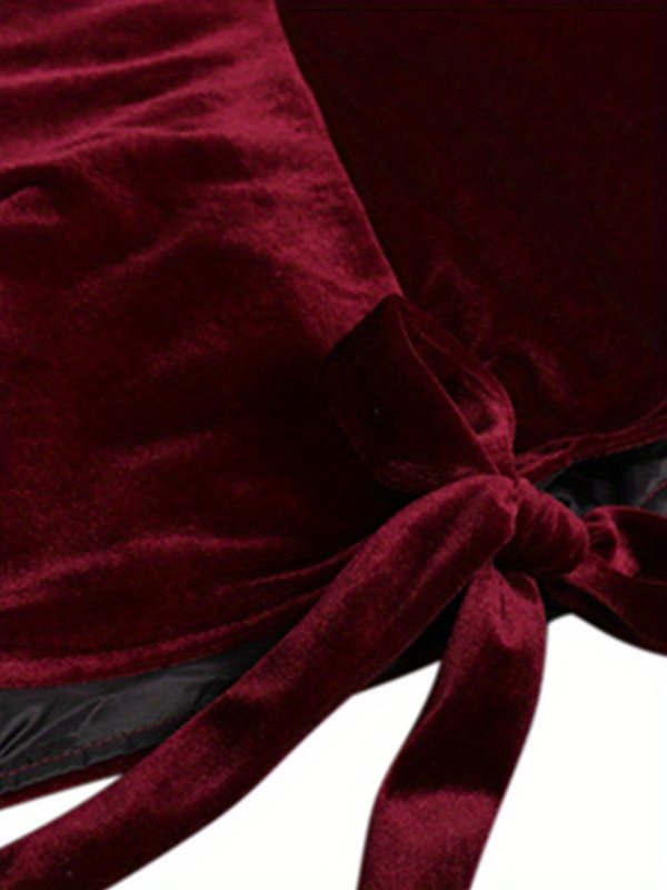 Halloween Costume Death God Large Cape Velvet Hooded Party Double Sided ...