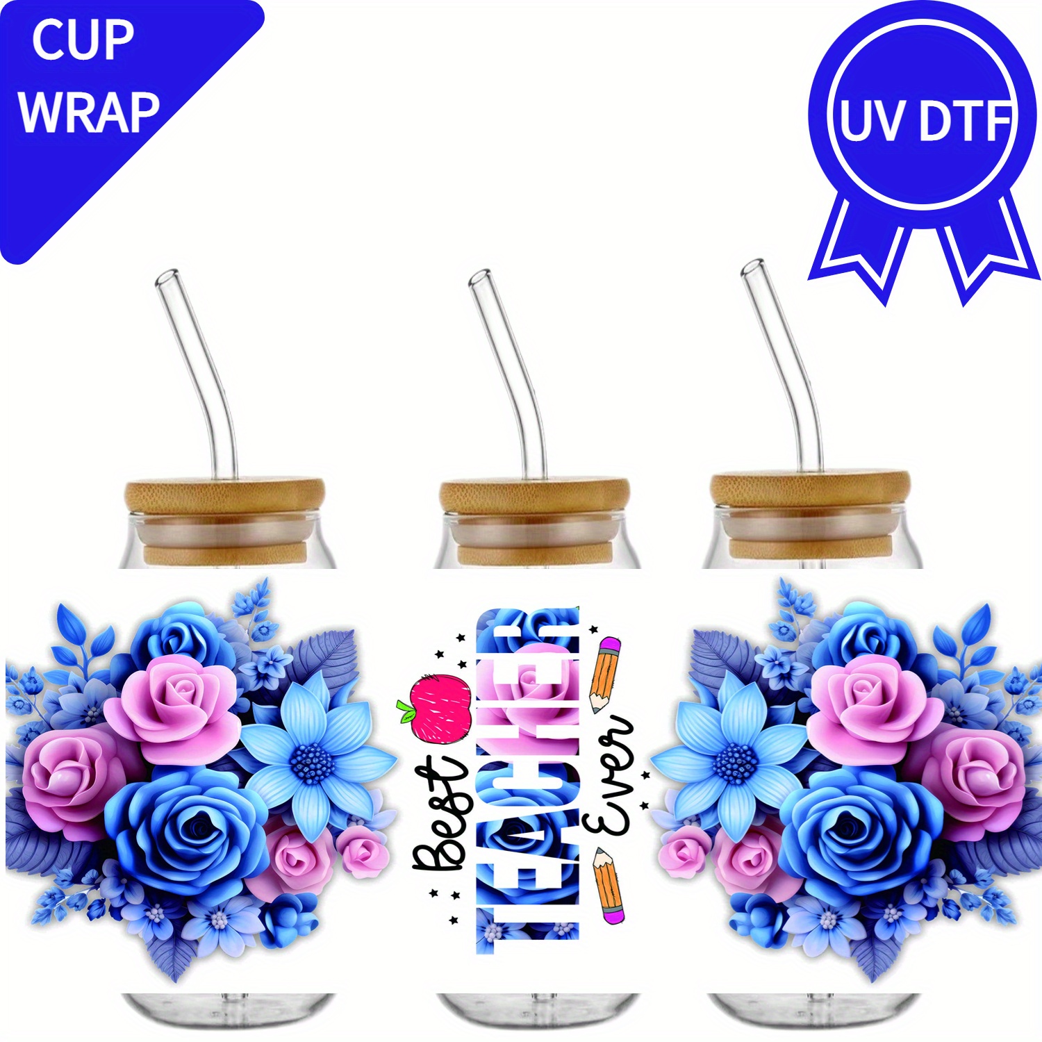 uv dtf transfer sticker rub transfer stickers glass cups - {region_name}