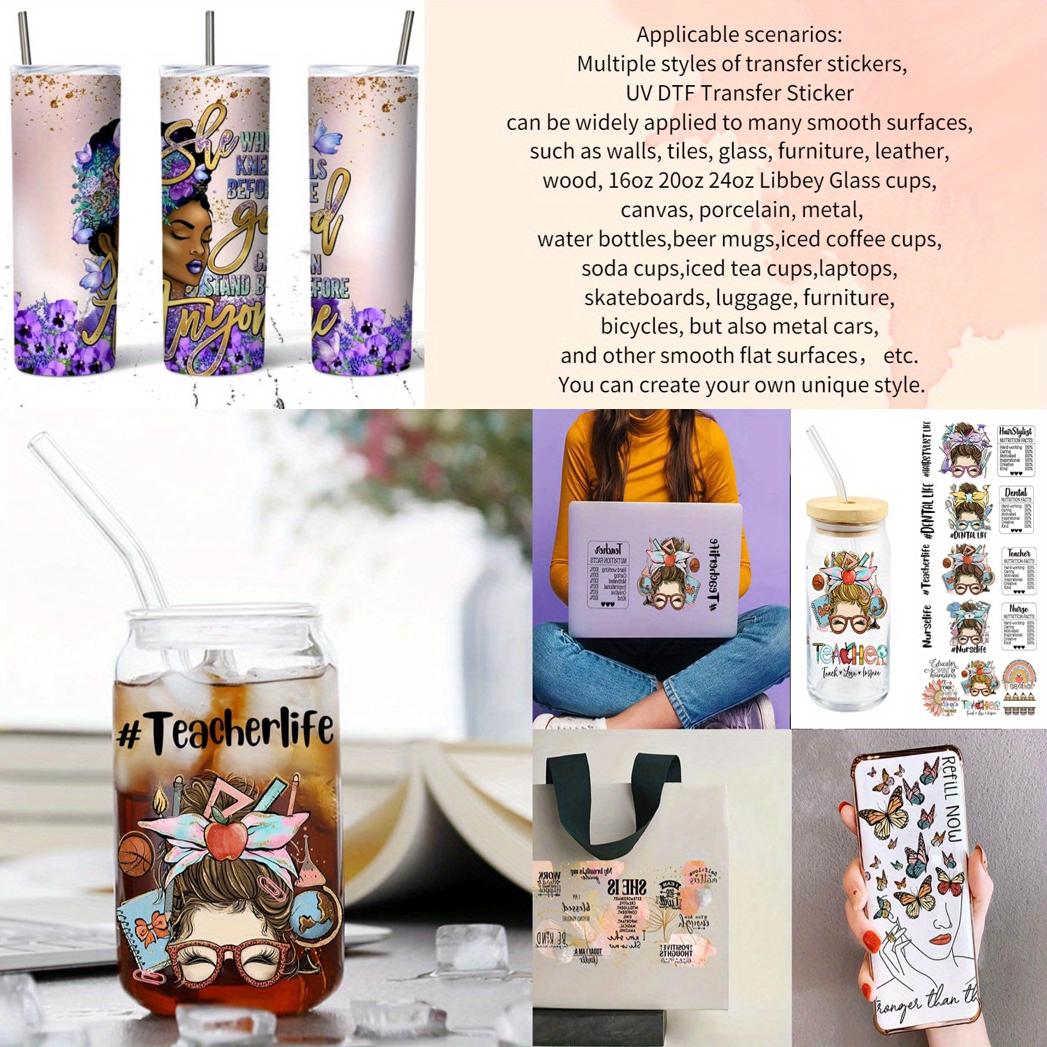 uv dtf transfer sticker rub transfer stickers glass cups - {region_name}