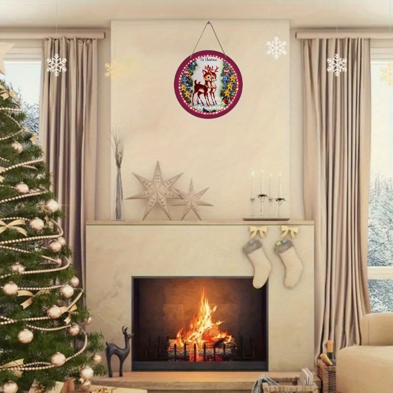 Xmas Wooden Decor Plaque - Temu New Zealand