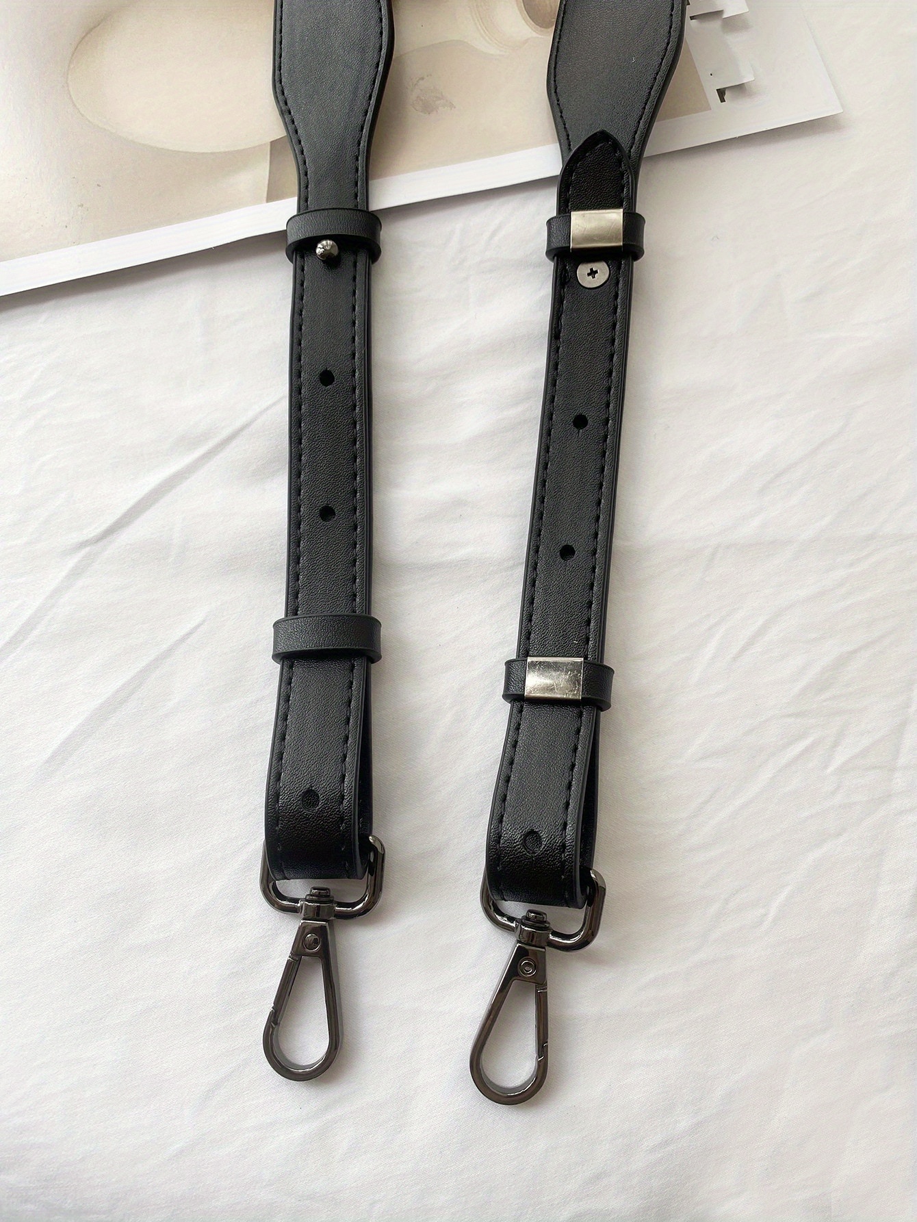 pu leather adjustable bag strap fashion simple bag strap - Temu