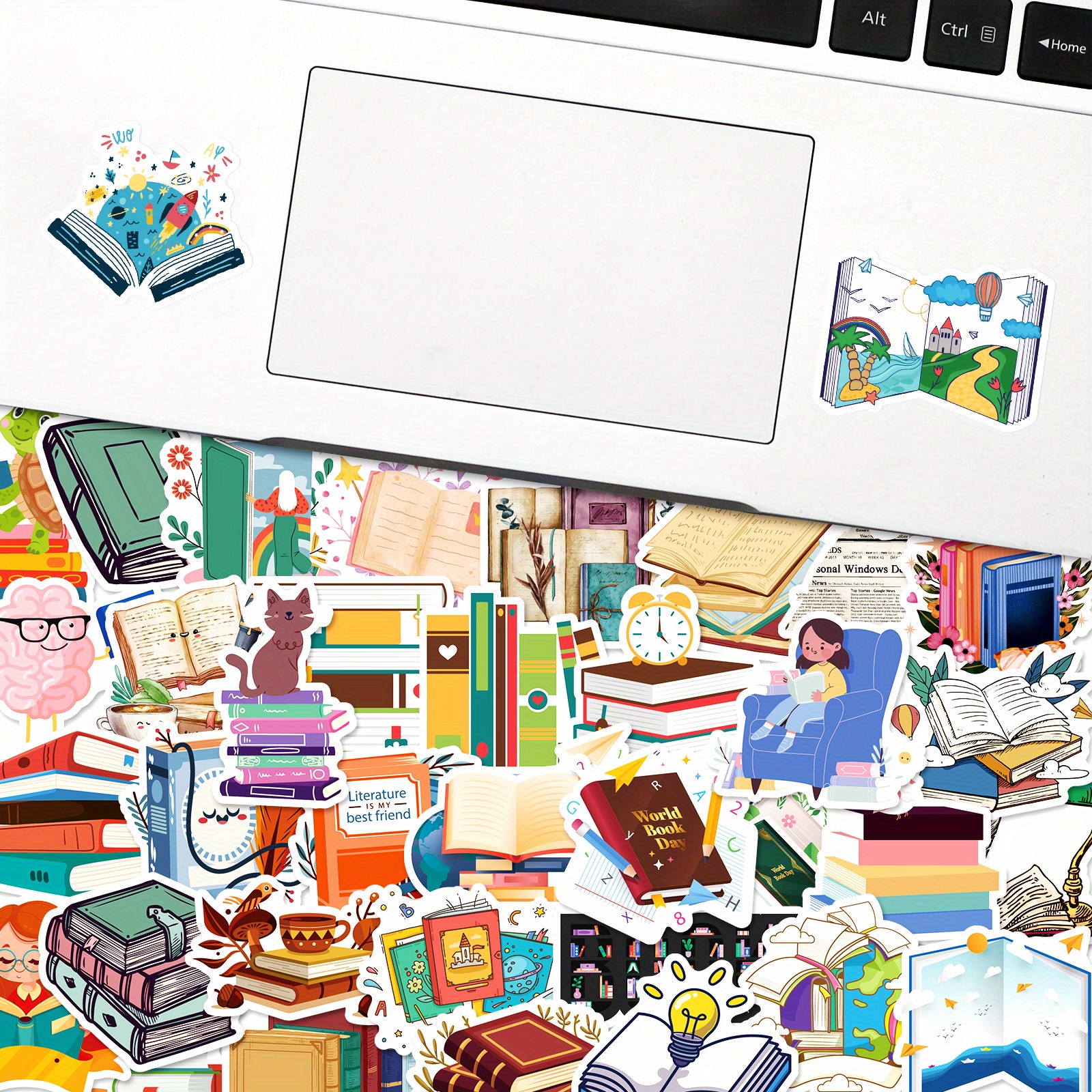 Book Stickers reading Books Series Stickers Water Bottles - Temu