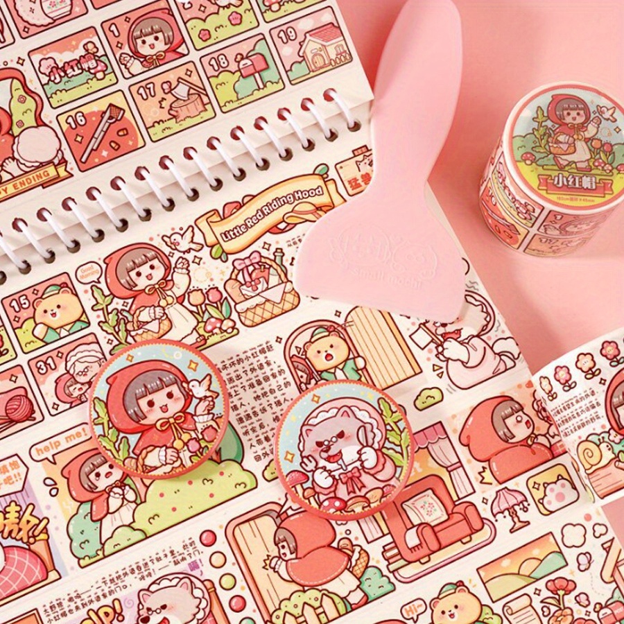Special Oil Washi Tape Series Fresh Cute Character - Temu Ireland