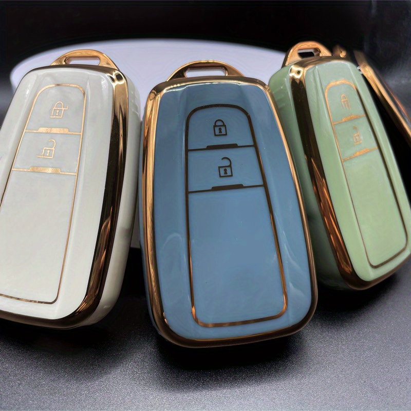 Tpu Car Remote Key Case Cover Shell Fob Toyota Corolla - Temu