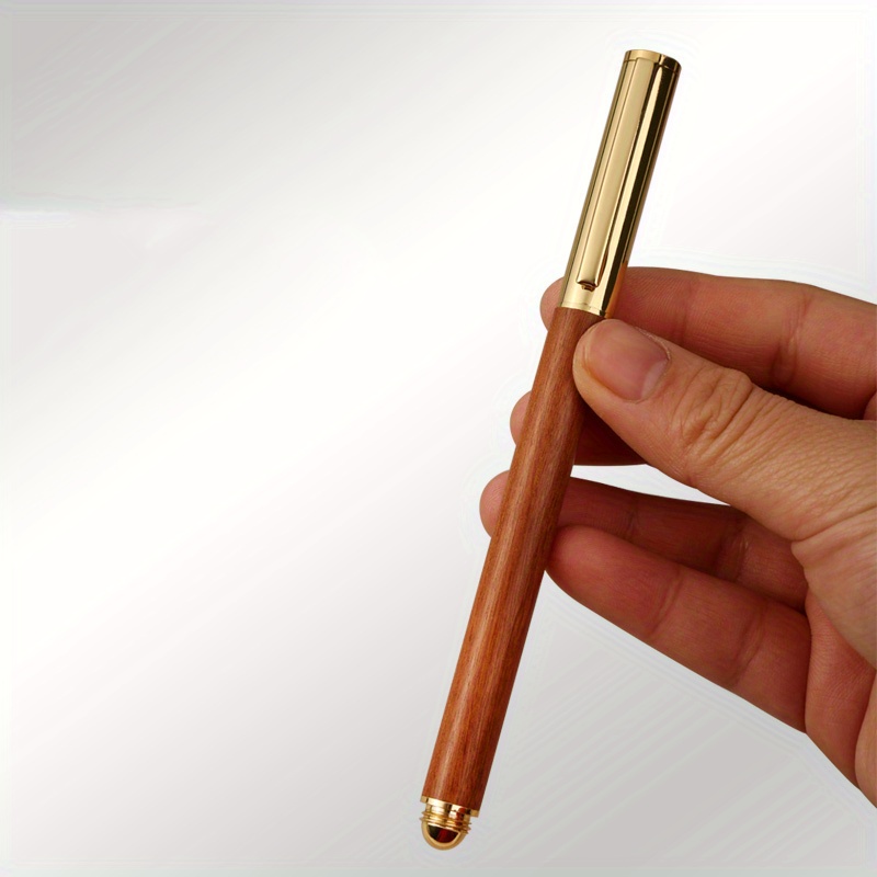 1pc vintage sandalwood signature pen 0 5mm brass neutral pen suitable ...