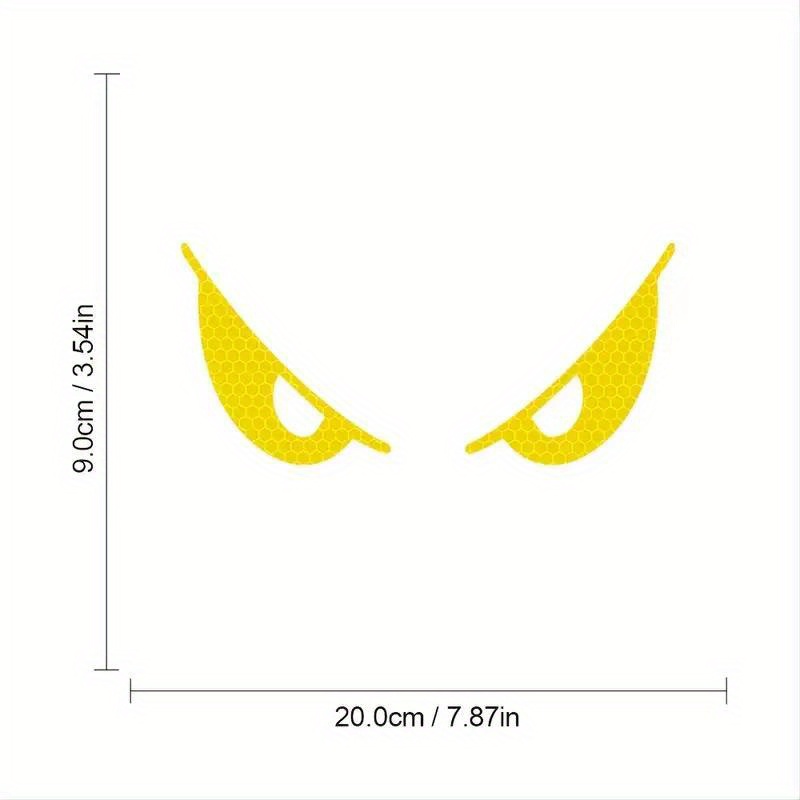 Car Stickers Motorcycle Helmets Evil Eye Shaped Stickers - Temu United ...