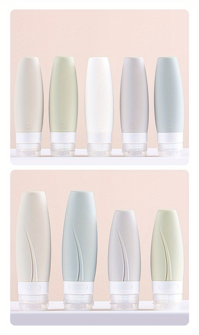 Refillable Silicone Travel Bottles Set Leak Proof - Temu Norway