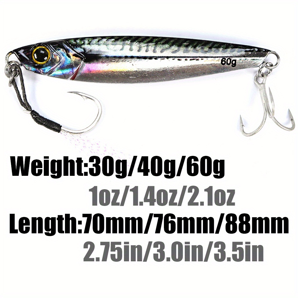 Slow Sinking Metal Jigbait Artificial Hard Pencil Bait Boat - Temu United