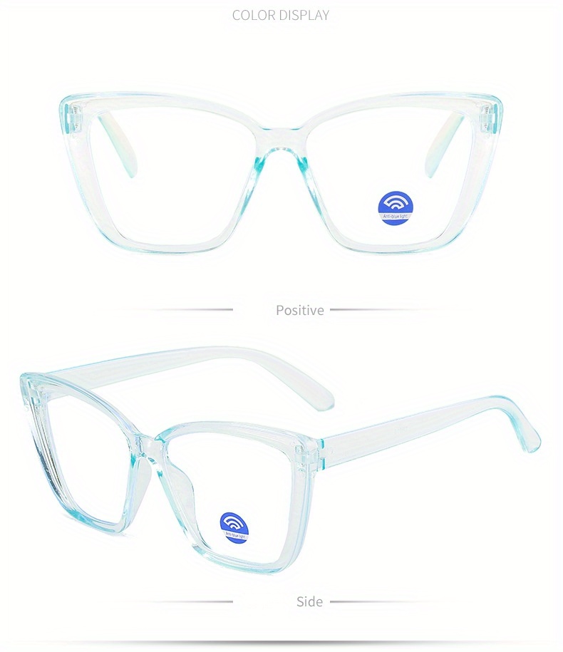 Fashion Jelly Color Frame Clear Lens Glasses Computer - Temu