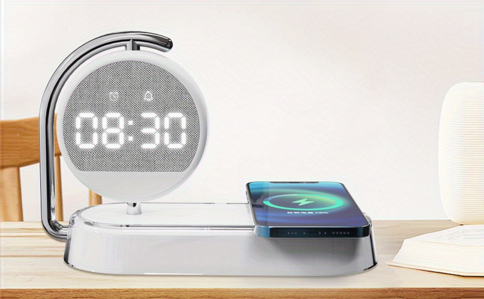 Multi function Clock Alarm Clock Night Light Wireless - Temu