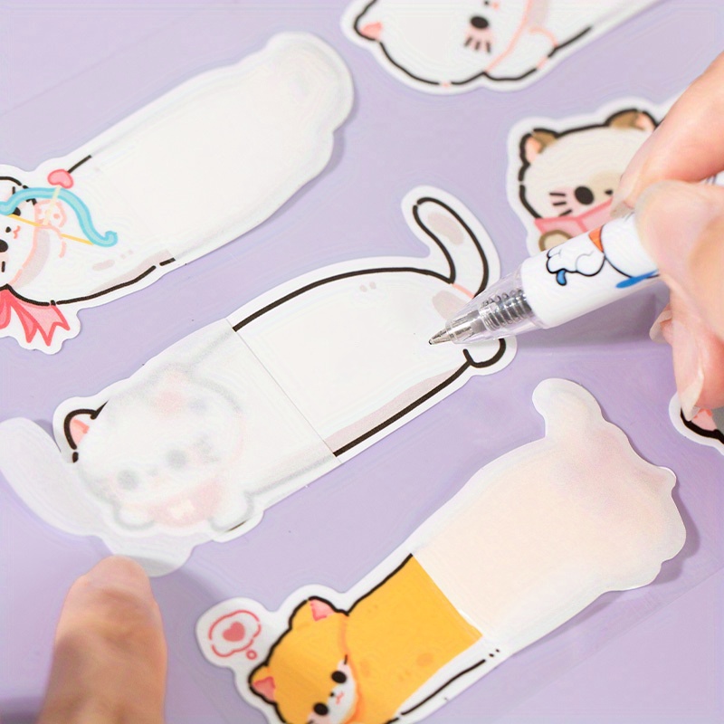 Multifunctional Name Stickers Cat Blank Written School - Temu New Zealand