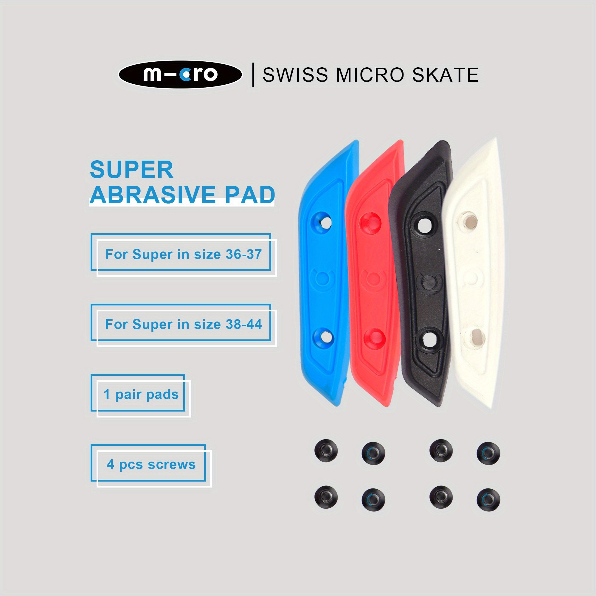 Micro Skate Abrasive Pad Screw Distance Original Mt plus/sr - Temu New ...