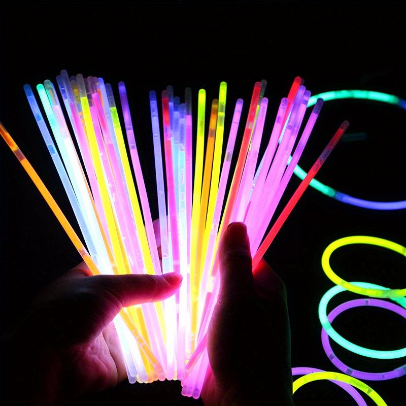 100pcs Disposable Fluorescent Sticks Outdoor Camping Stick Wedding ...