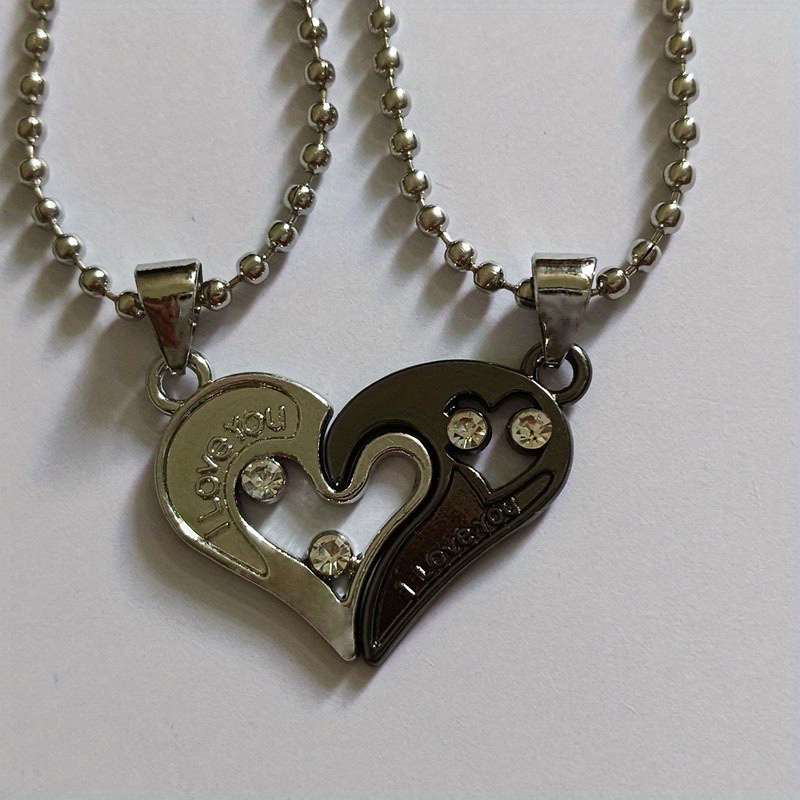 stainless steel couple necklace perfect gift girlfriend - Temu Canada