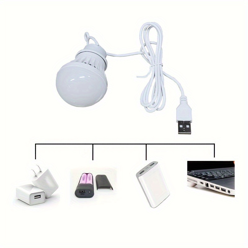 휴대용 Led 랜턴 캠핑 램프 미니 전구 5 Usb 전원 책 빛 독서 및 캠핑 연구 테이블 램프 Sports