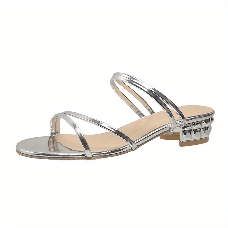 Womens Chunky Heel Sandals Casual Open Toe Summer Sandals Temu Norway