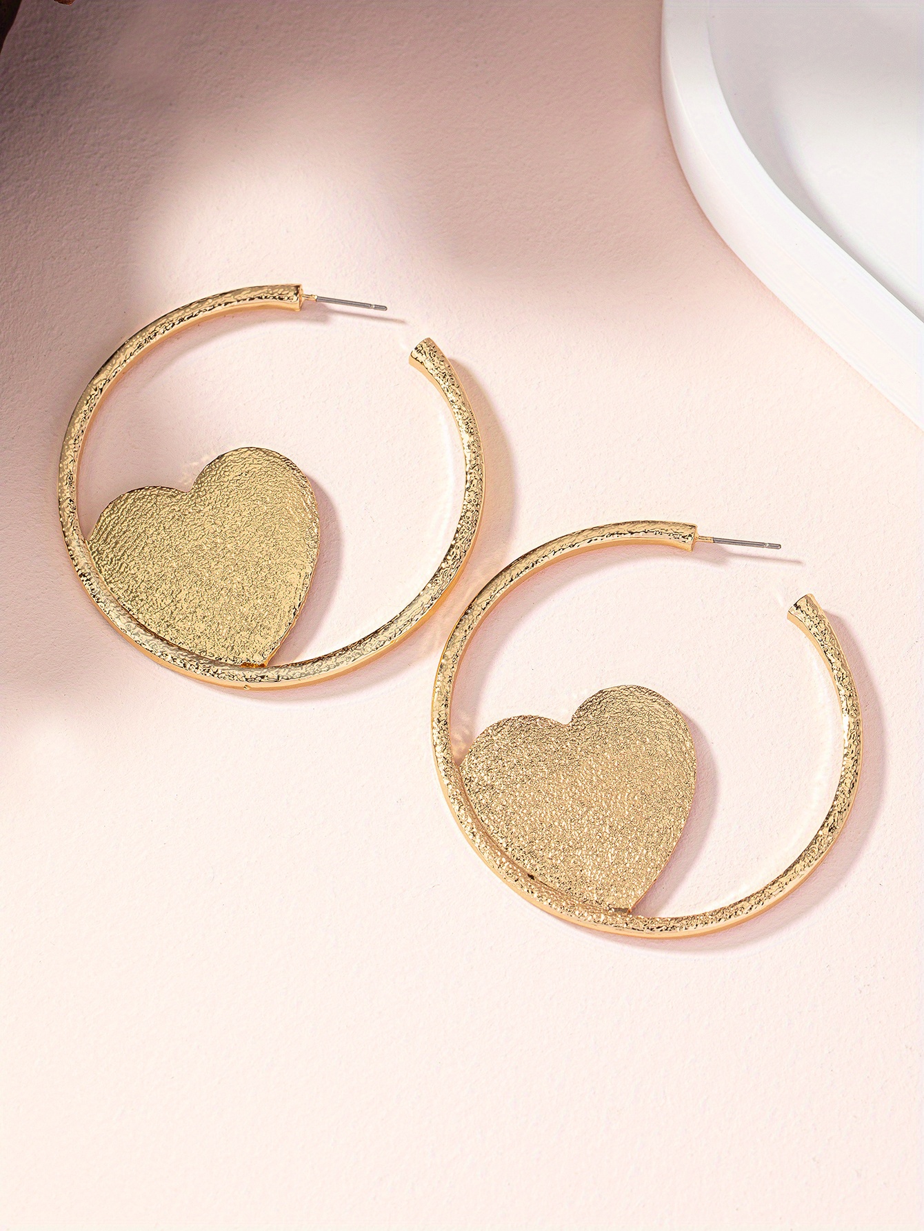 A Pair Romantic Retro Ladies Hoop Earrings - Temu Canada