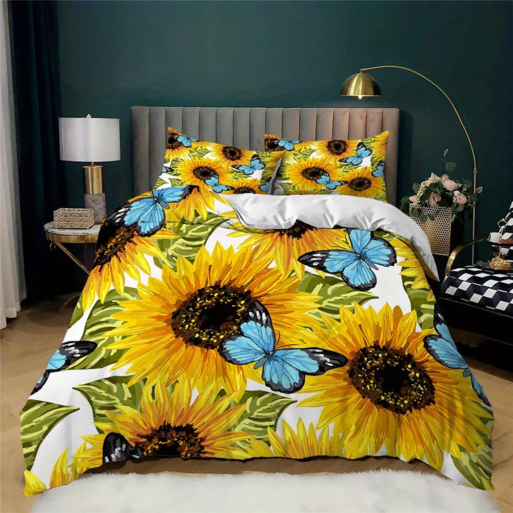 duvet cover set (1*duvet cover + 1/2* pillowcases without - Temu New ...