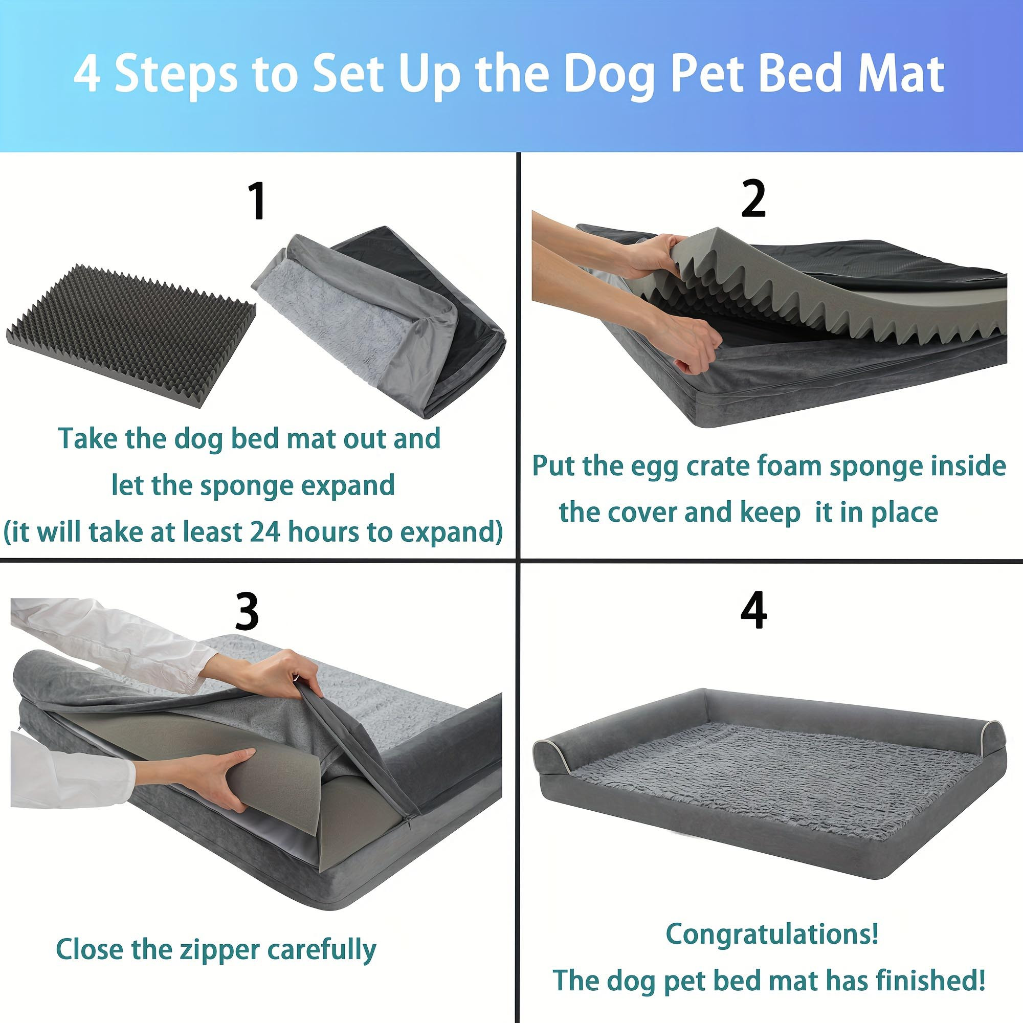 L shaped Dog Bed Pv Velvet Dog Mat Washed Removable Pet - Temu