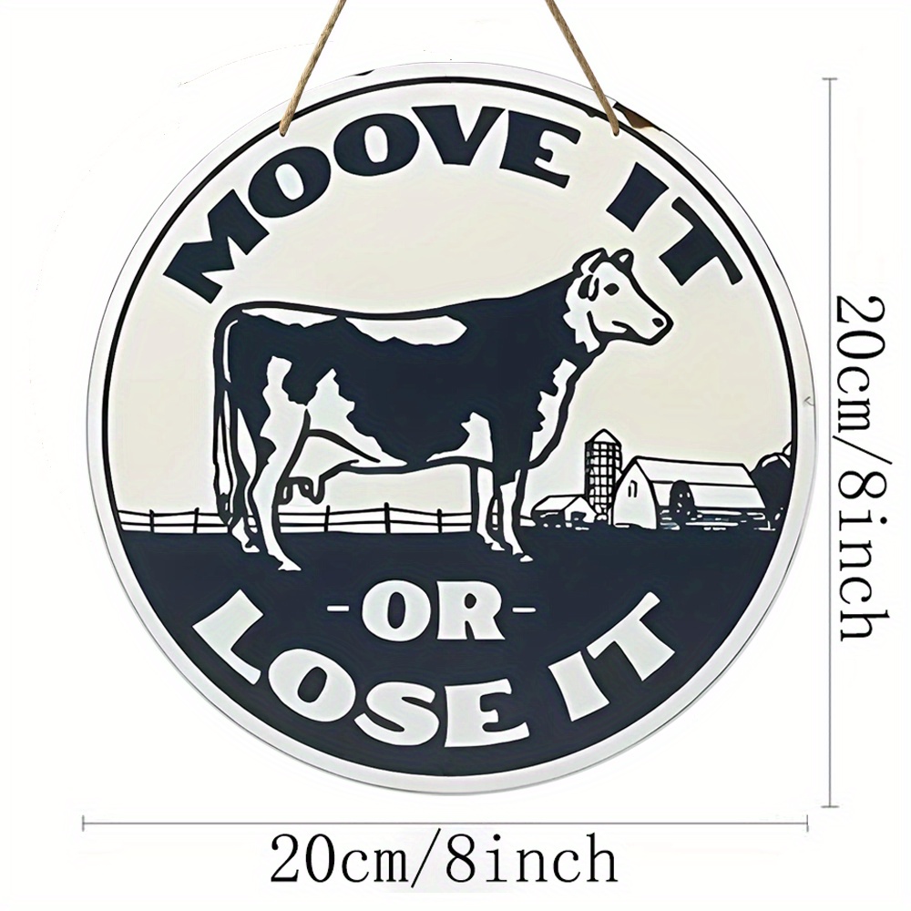 lose round wooden sign funny cow wall decor farmhouse - Temu Canada