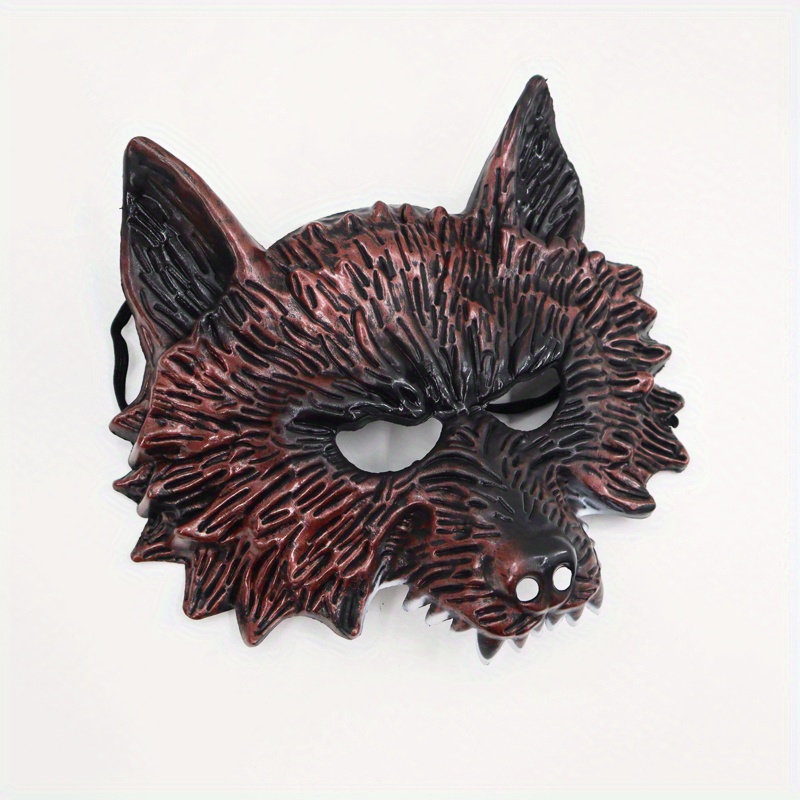 Halloween Gray Wolf Full Face Performance - Temu