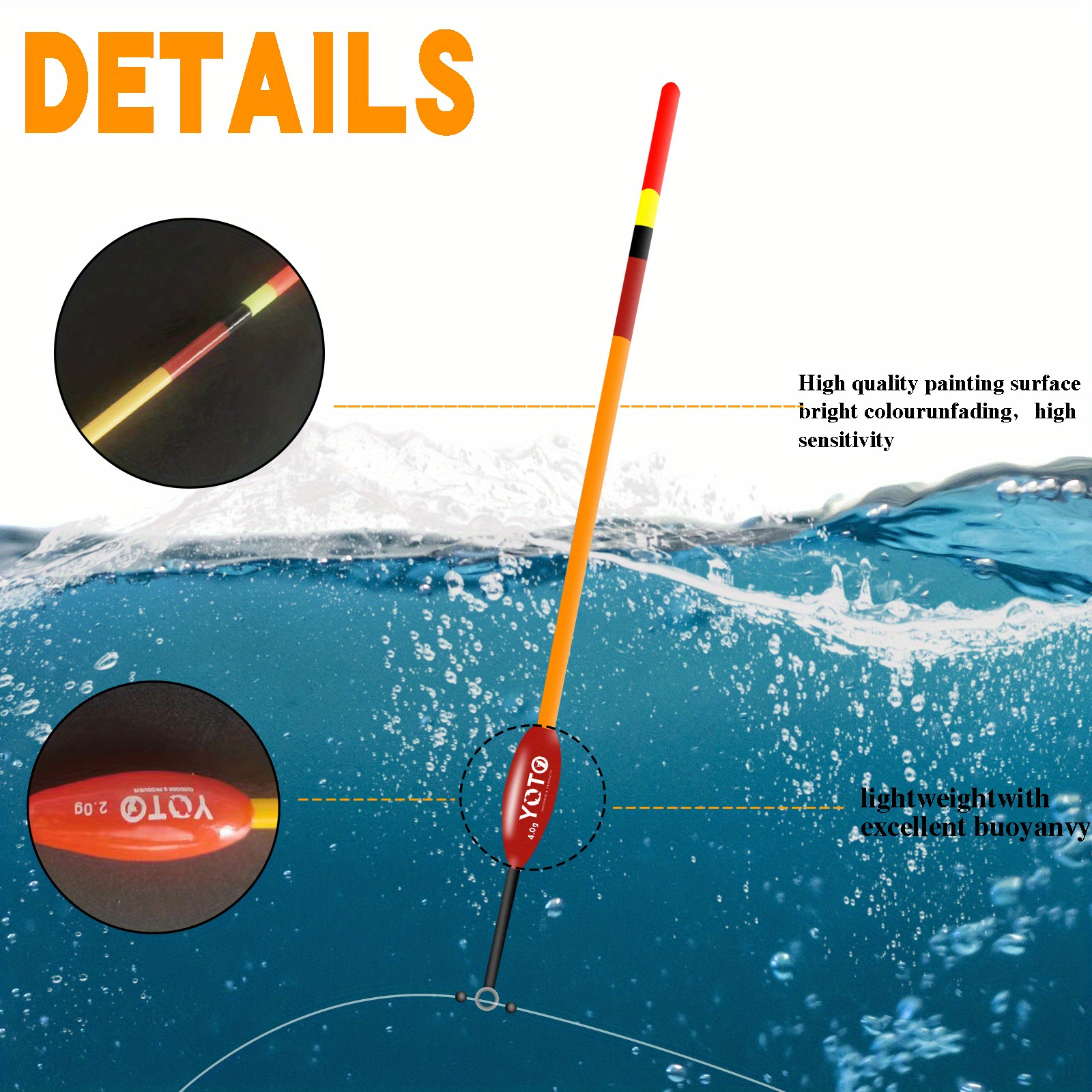 Vertical Fishing Float Set Fishing Bobber Stops Fishing - Temu United ...