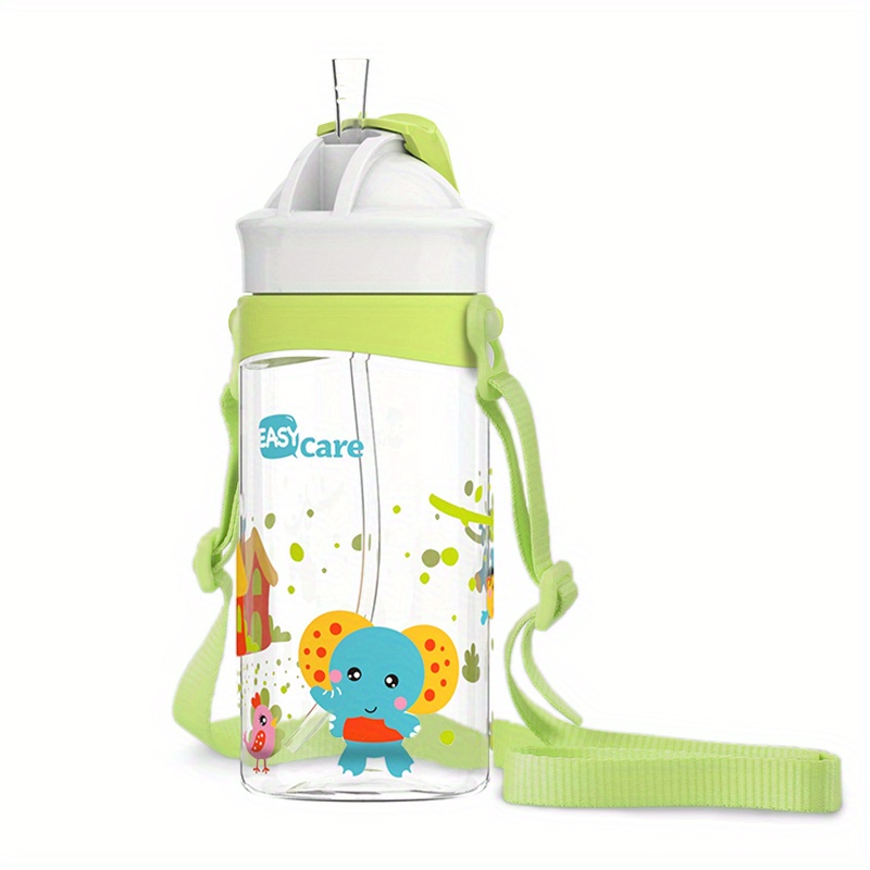 Children Portable Water Bottle With Strap For Travel Food - Temu Australia