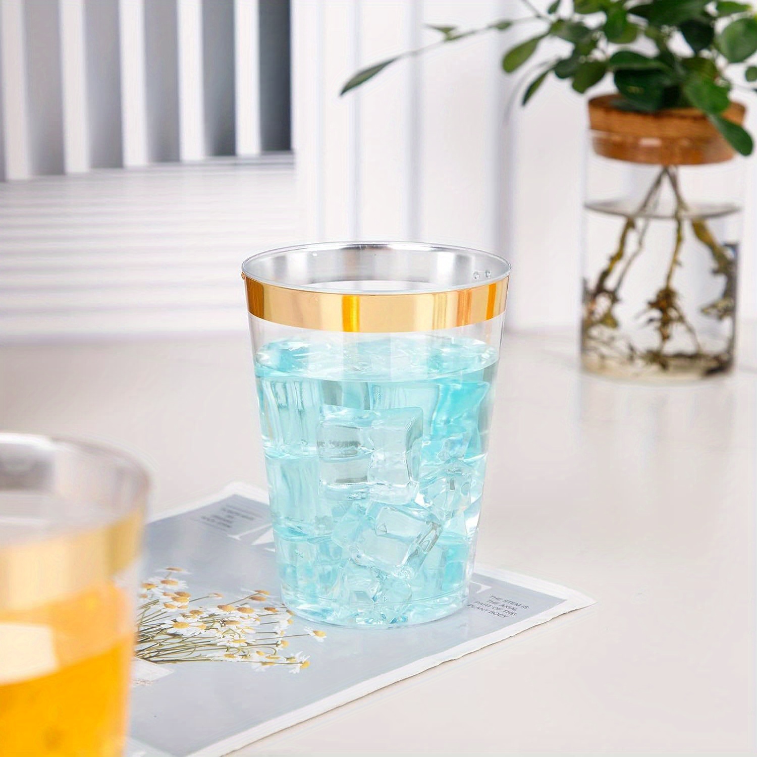 Clear Disposable Plastic Cups Drinking Cup Fruit - Temu