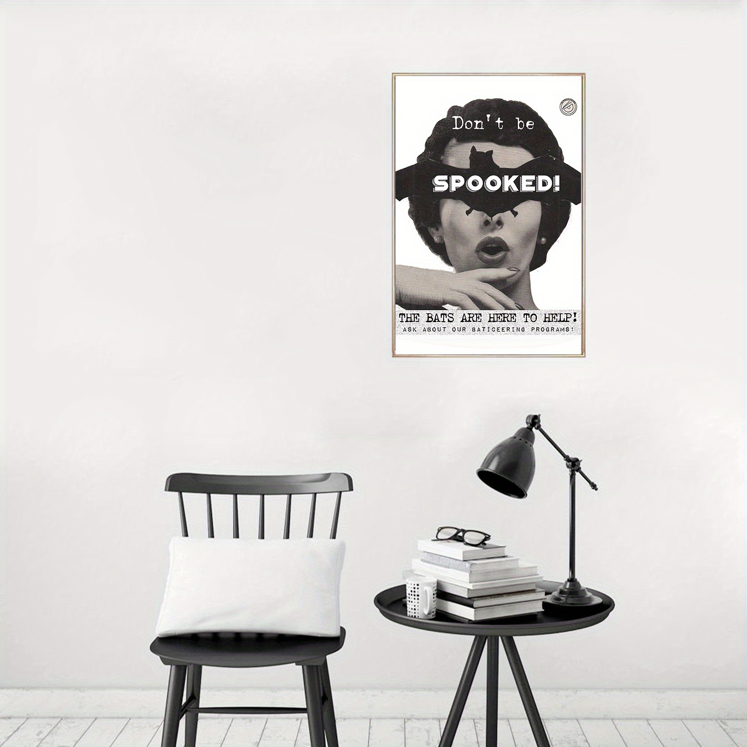 canvas poster modern art women's halloween bat - Temu Australia
