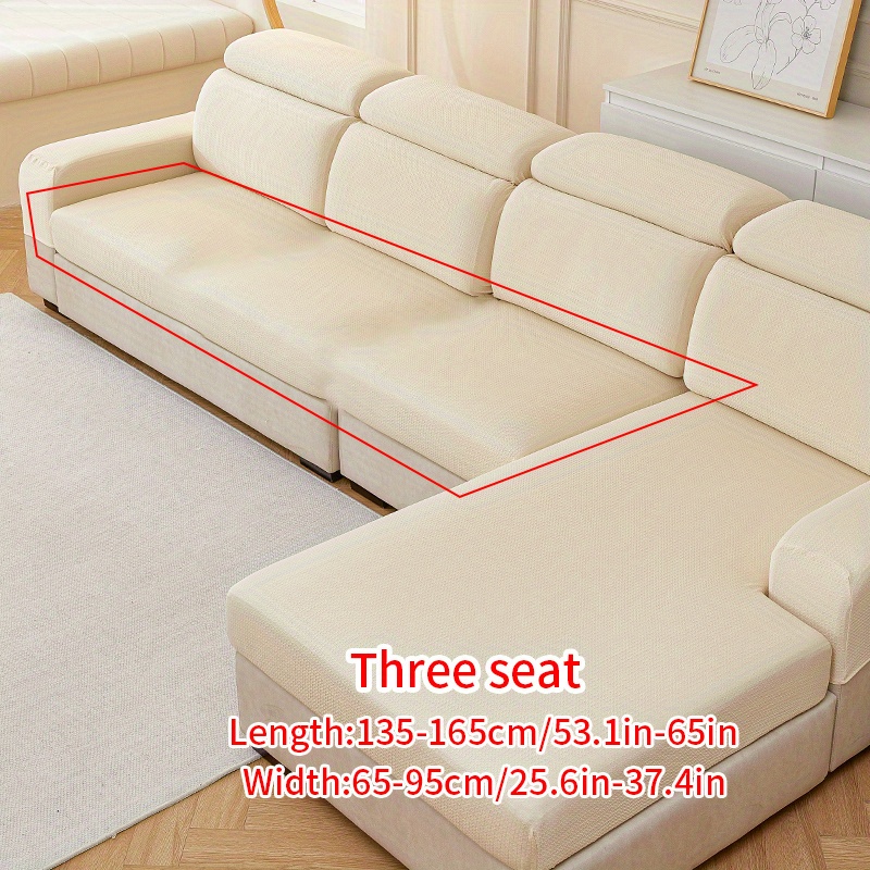 Solid Color Sofa Slipcover Four Seasons Universal Couch - Temu Norway