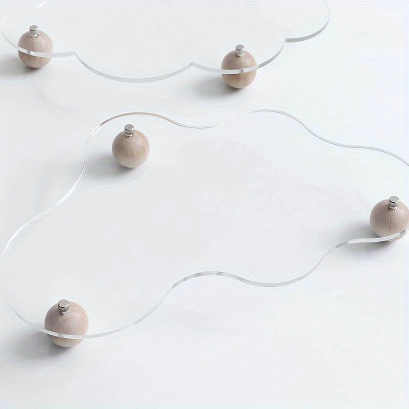 contemporary elegant acrylic shaped cake stand wooden - Temu