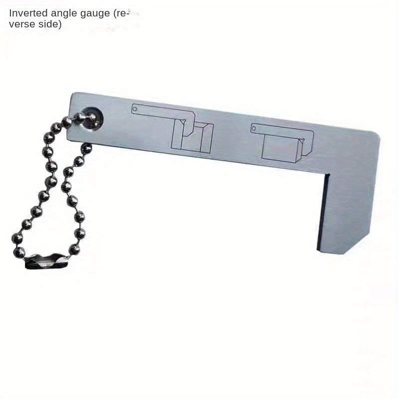 Stainless Steel Chamfer Gauge Right Angle Ruler Measuring - Temu United ...