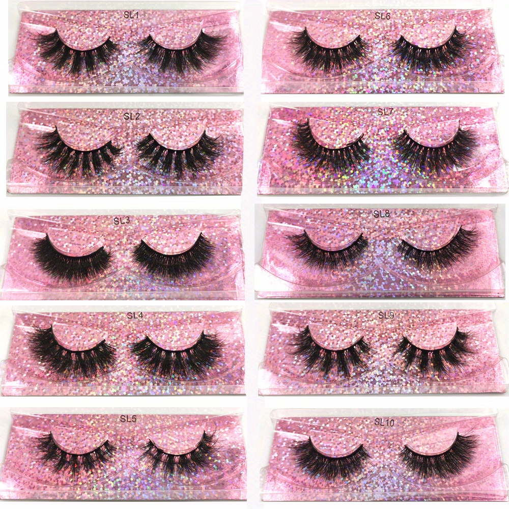False Eyelashes Wispy Natural 3d Faux Mink Lashes Mixed - Temu United ...