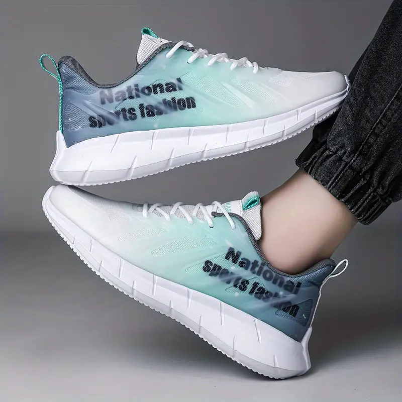 Mens Lace Up Sneakers Athletic Shoes Wear Resistant And Breathable