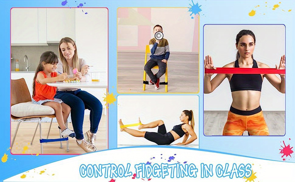 Chair Bands Fidgety Feet Stretch Fidget Bands Classroom - Temu