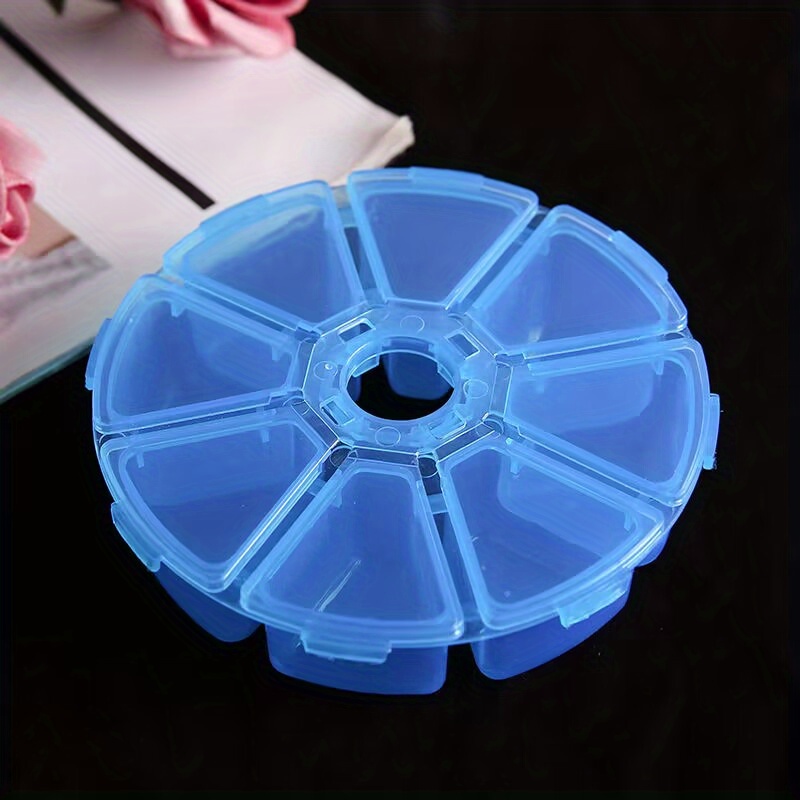Pill Box Round Box Pill Organizer Large Daily Pill Case - Temu Australia