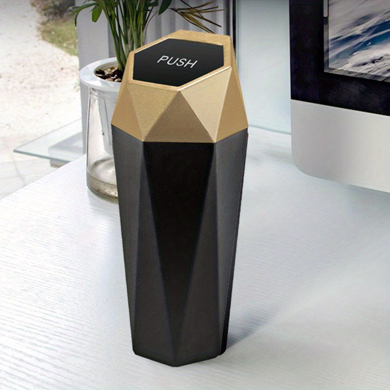 Car Interior Small Trash Desktop Trash Lid Creative Car Cup - Temu New ...