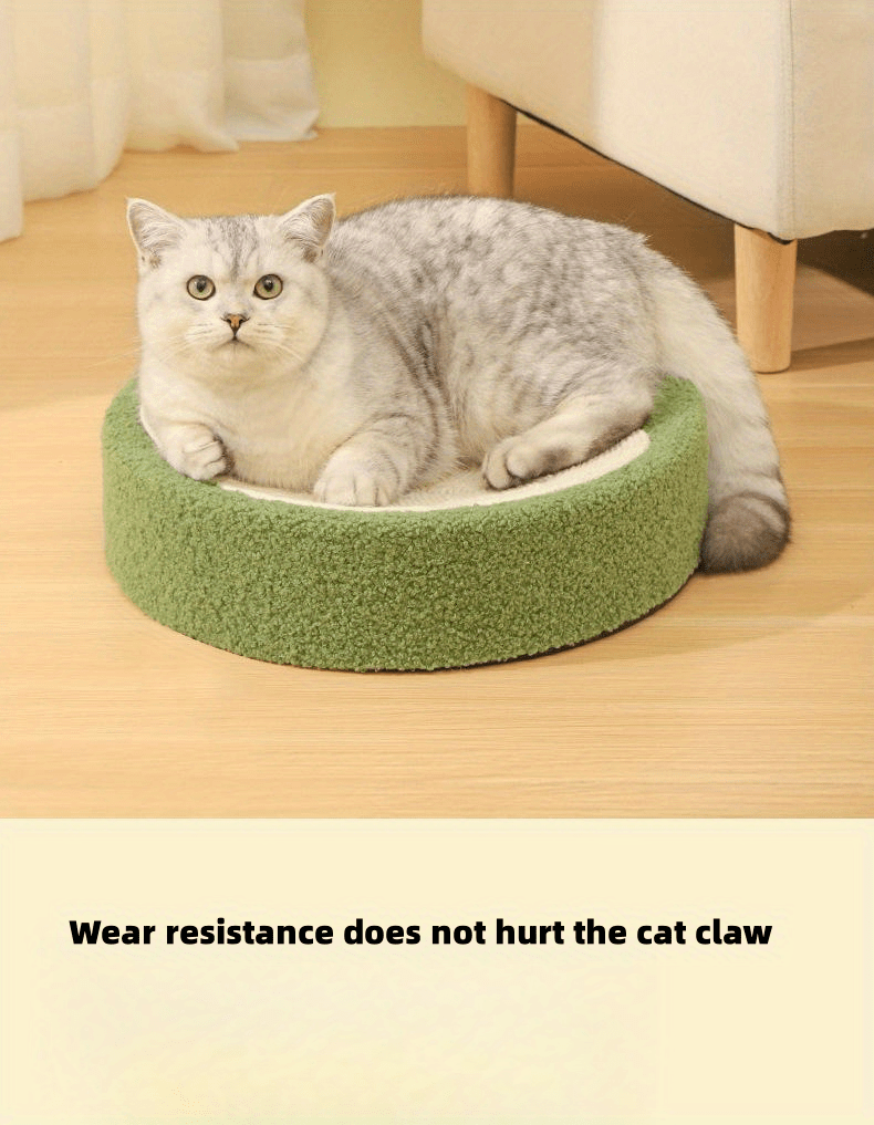 Round Cat Scratch Board Sisal Material Non chip Abrasion - Temu