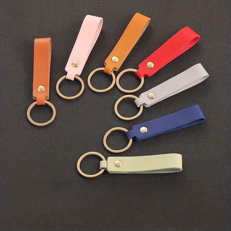 Pu Leather Keychain, Pendant Leather Creative Gift, Car Key Rope For ...