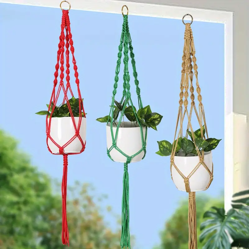 1pc に生きる植物ハンガー、屋外の庭のための装飾的な植木鉢ホルダー Temu Japan