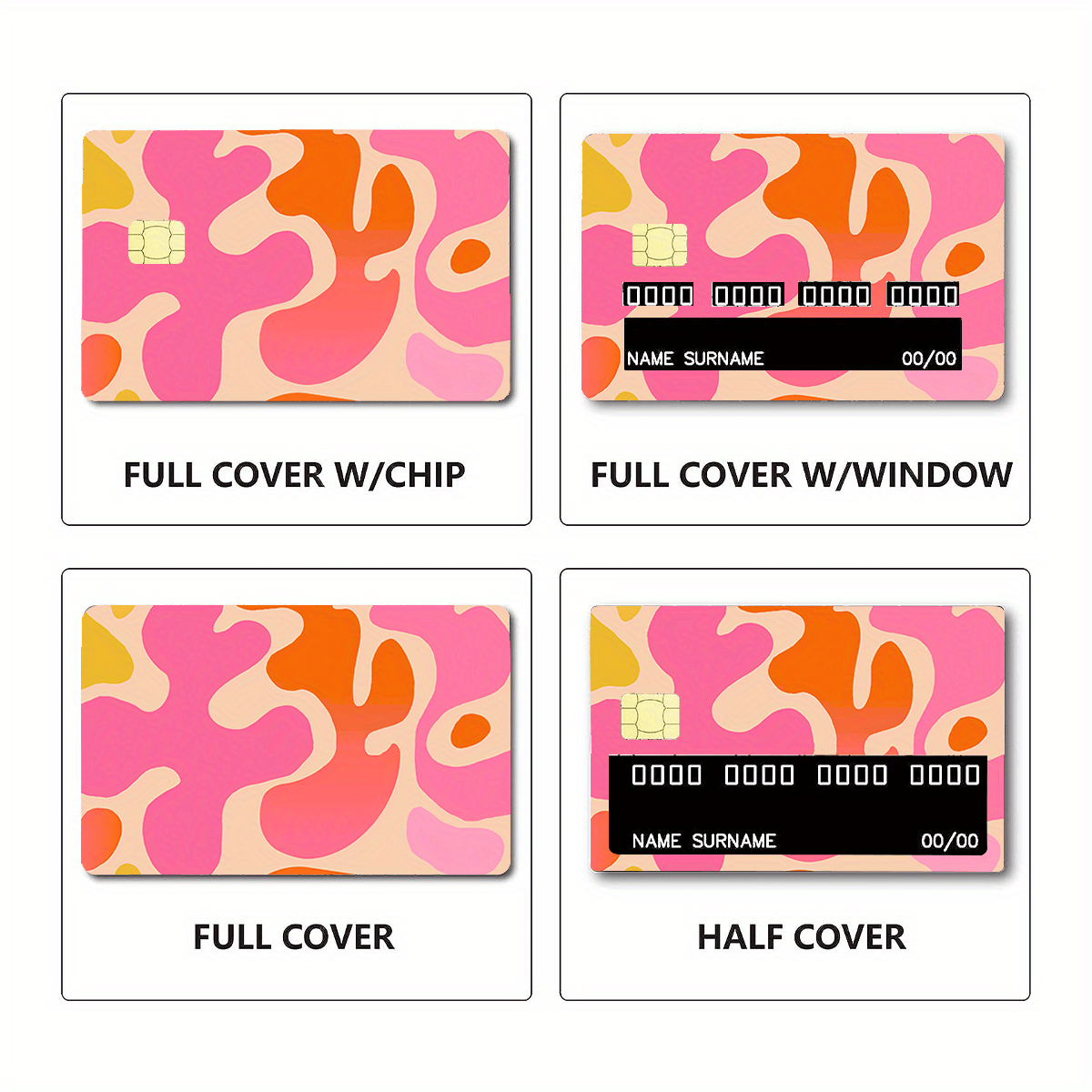 card skin sticker abstract cute pink ebt transportation key - Temu ...