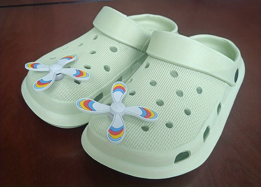 Spinning Windmills Series Shoe Charm For Decoration, Diy Shoes Beach ...