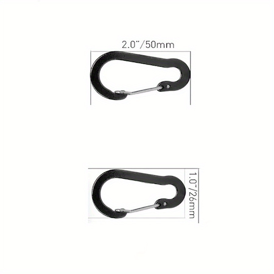 Stainless Steel Carabiner Clips Heavy Duty Outdoor Buckle - Temu South ...