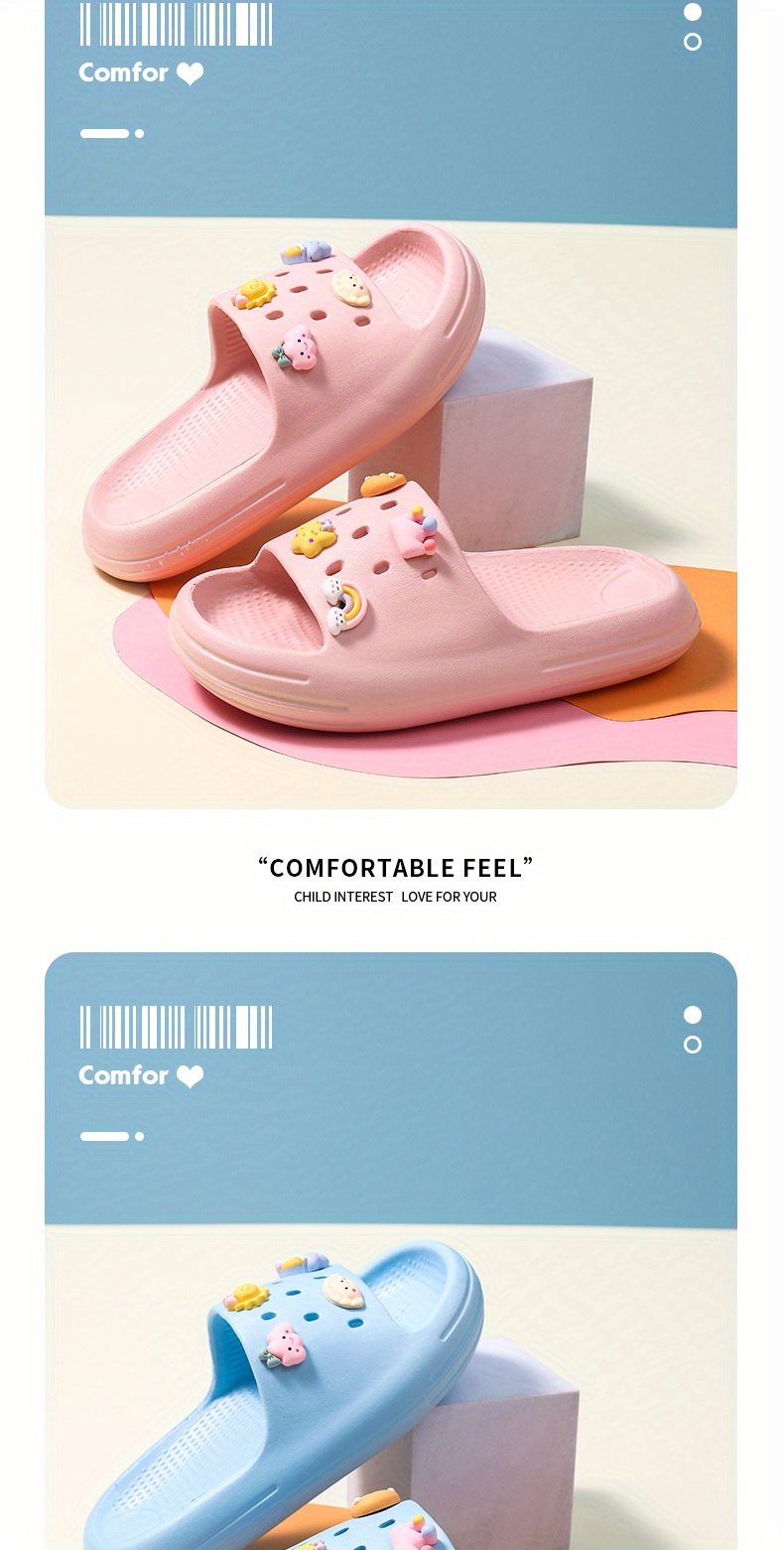 Cute Cartoon Sun Star Slippers For Kids Girls Boys Non slip - Temu United Kingdom