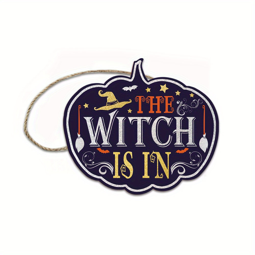 Halloween Shaped Wood Hanging Witch In - Temu New Zealand